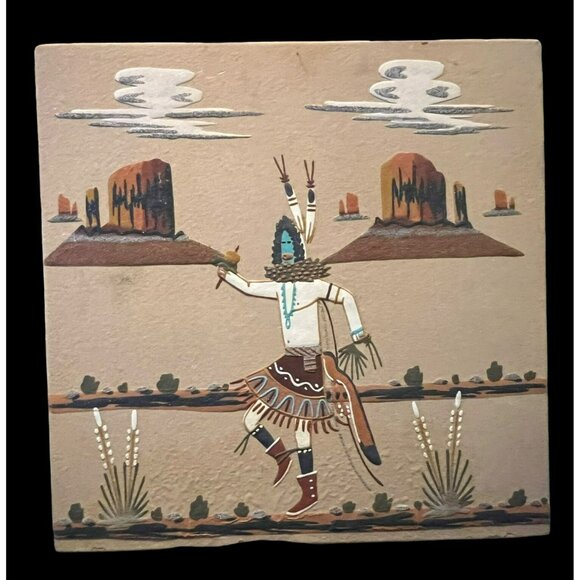 Wallace Watchman | Art | Lg Wallace Watchman Sand Painting Navajo ...